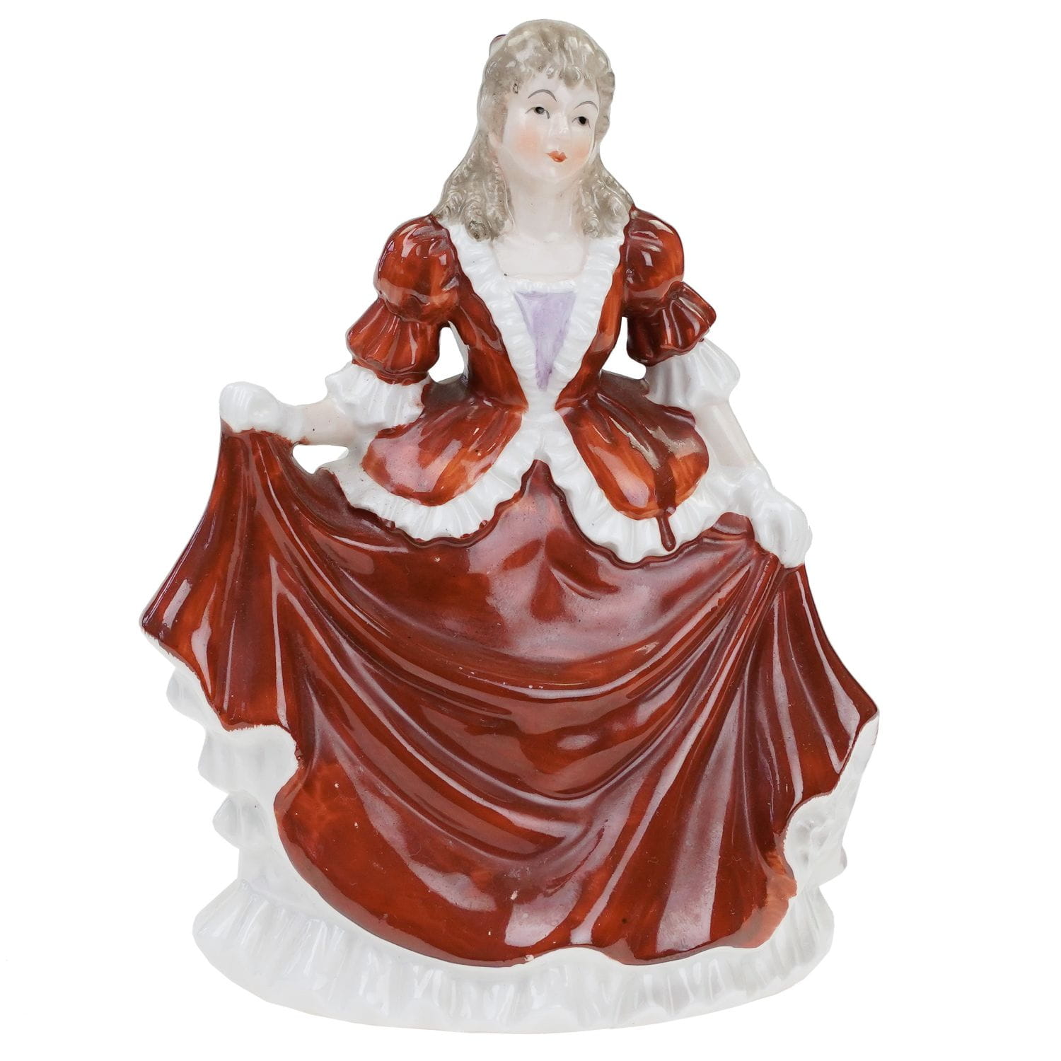 LEONARDO COLLECTION FELICCITY FIGURA NIEWIASTY W CZERWONEJ SUKNI Retro ...