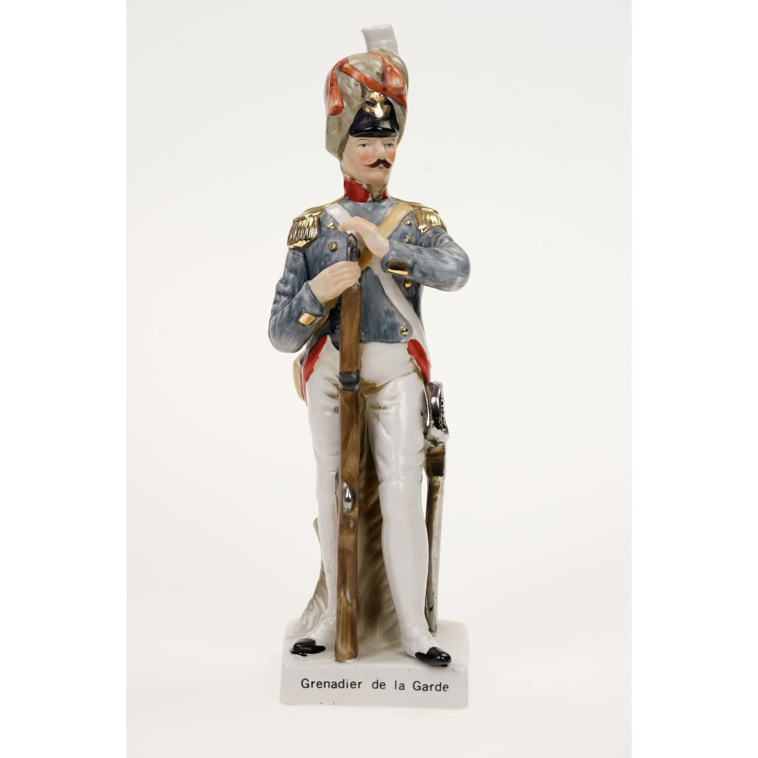 CAPODIMONTE? DUŻA FIGURA NAPOLEOŃSKIEGO ŻOŁNIERZA GRENADIER DE LA ...