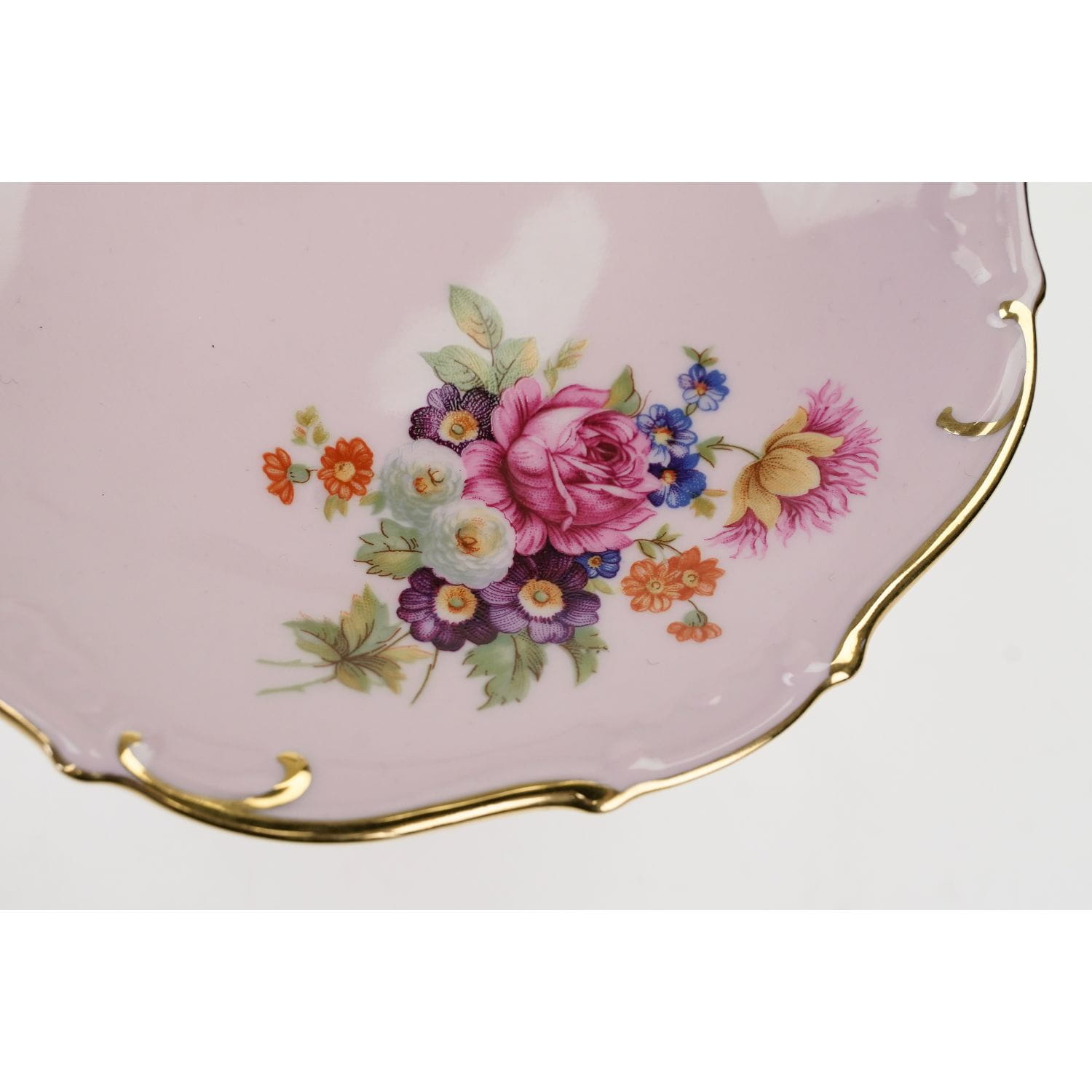 LEANDER PATERKA NA NÓŻCE NA CZEKOLADKI Z RÓŻOWEJ PORCELANY FASON AMIS ...
